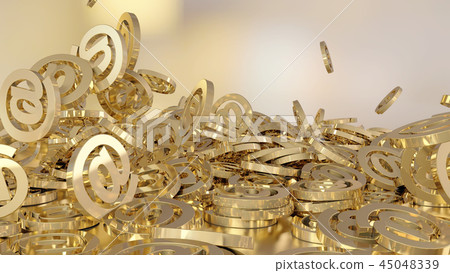 Signs of email falling on a pile - Stock Illustration [45048339] - PIXTA