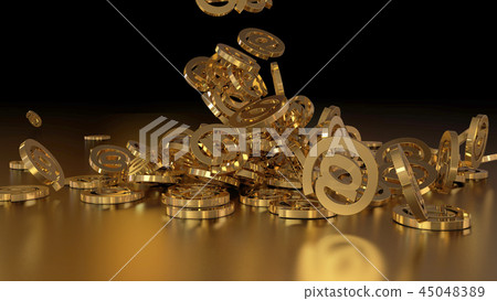 Signs of email falling on a pile - Stock Illustration [45048389] - PIXTA