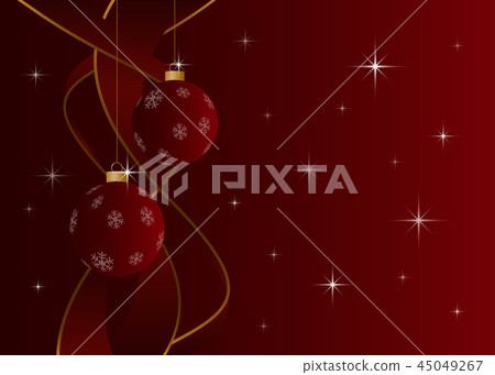 Christmas card without text - baubles and stars - Stock Illustration ...