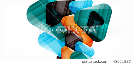 Geometric abstract background, triangles - Stock Illustration [45051827 ...