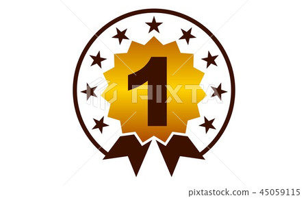 Emblem Best Quality Number 1 - Stock Illustration [45059115] - PIXTA
