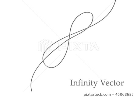 Infinity in solid lines of drawing. Continuous... - Stock Illustration ...
