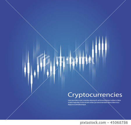 Graph of cryptocurrency. Graphics and analytics... - Stock Illustration ...