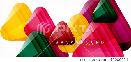Geometric abstract background, triangles - Stock Illustration [45080954 ...
