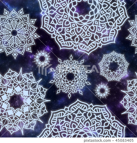 Seamless pattern of cosmic texture - Stock Illustration [45083405] - PIXTA