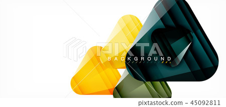 Geometric abstract background, triangles - Stock Illustration [45092811 ...