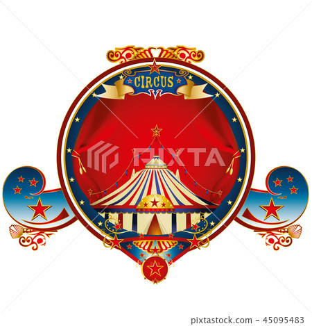 Gold circus stamp - Stock Illustration [45095483] - PIXTA
