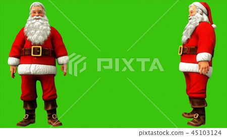 Jolly Santa Claus sighs and shrugs on the green... - Stock Illustration ...