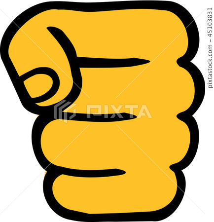 Yellow Fist - Stock Illustration [45103831] - PIXTA