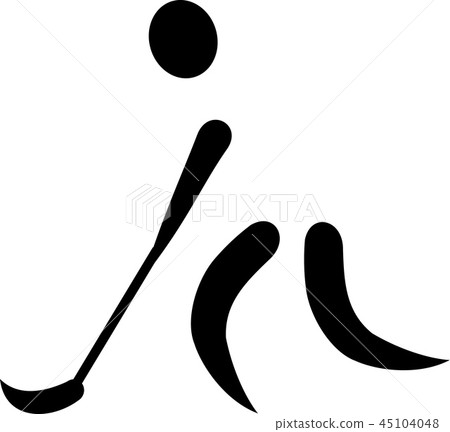 Floorball icon - Stock Illustration [45104048] - PIXTA