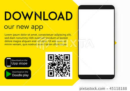Download our new mobile app - Stock Illustration [45118188] - PIXTA