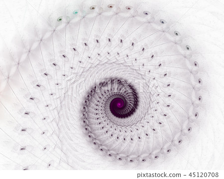 Spiral digital art. An abstract computer generated - Stock Illustration ...