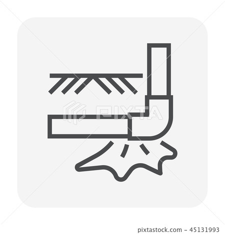 burst pipe icon - Stock Illustration [45131993] - PIXTA
