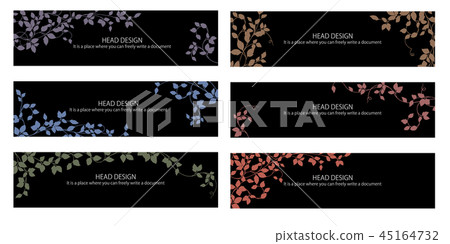Plant header design, - Stock Illustration [45164732] - PIXTA