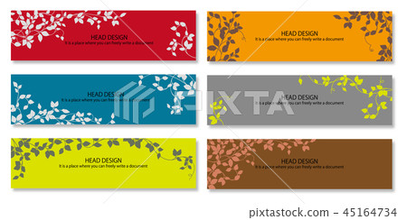 Plant header design, - Stock Illustration [45164734] - PIXTA
