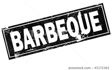Barbeque word with in black frame word - Stock Illustration [45172362 ...