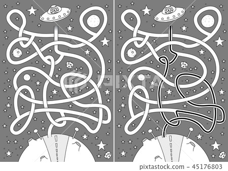 Alien maze - Stock Illustration [45176803] - PIXTA