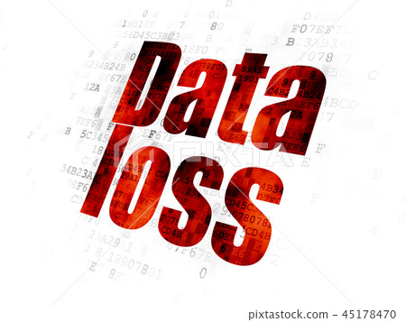 Information concept: Data Loss on Digital... - Stock Illustration ...