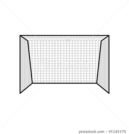 Isolated soccer net icon - Stock Illustration [45185570] - PIXTA