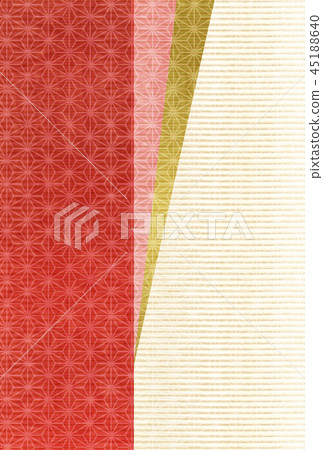 Japanese paper red New Year's card background - Stock Illustration ...