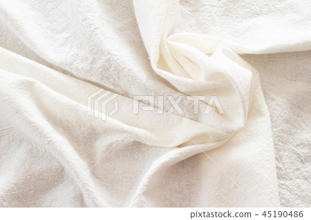 Soft white cloth background - Stock Photo [45190486] - PIXTA