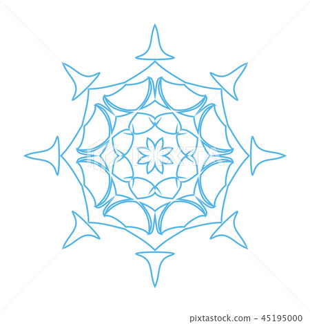 Snowflake ornate - Stock Illustration [45195000] - PIXTA