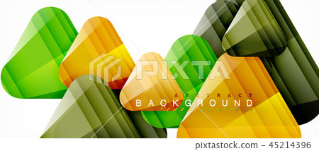 Geometric abstract background, triangles - Stock Illustration [45214396 ...