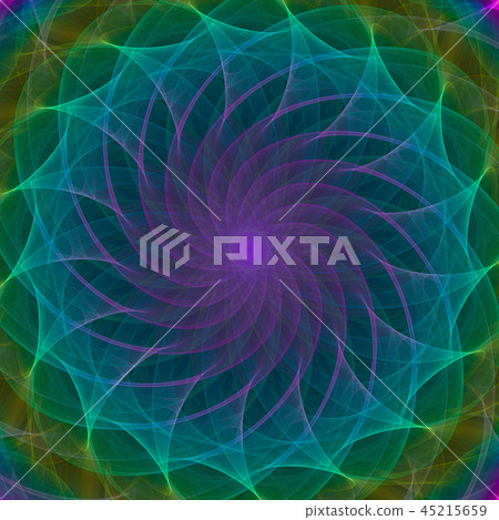 colorful symmetrical abstract background - Stock Illustration [45215659 ...