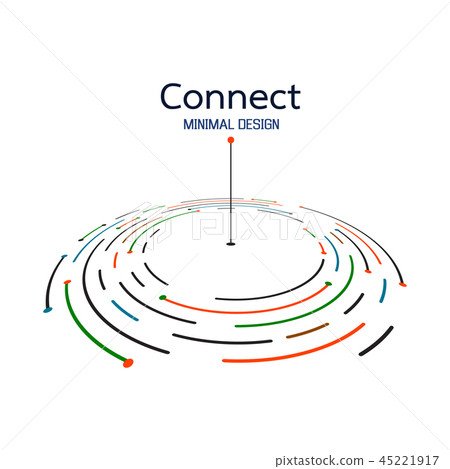 Abstract network connection. icon logo design - Stock Illustration ...