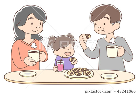 Coffee time _ family 2 - Stock Illustration [45241066] - PIXTA
