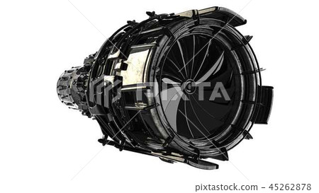 Rotate Jet Engine Turbine - Stock Illustration [45262878] - PIXTA