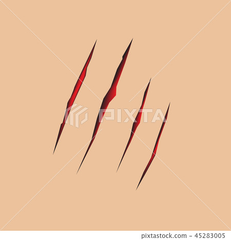 zombie scratch vector-插圖素材 [45283005] - PIXTA圖庫