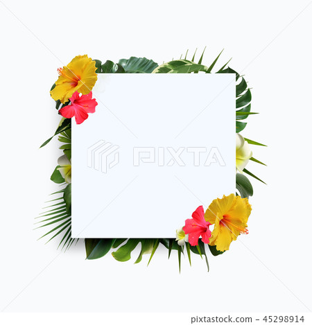 Summer frame & banner, summer background,... - Stock Illustration ...