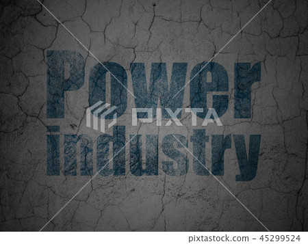 Industry concept: Power Industry on grunge wall... - Stock Illustration ...