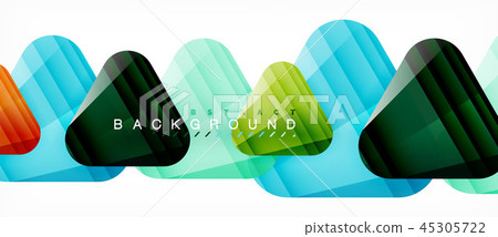 Geometric abstract background, triangles - Stock Illustration [45305722 ...