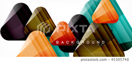 Geometric abstract background, triangles - Stock Illustration [45305748 ...