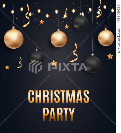Christmas Party Background. Vector Illustration - Stock Illustration ...