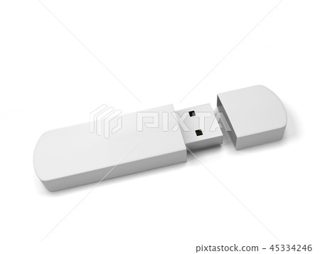 Blank usb flash drive - Stock Illustration [45334246] - PIXTA