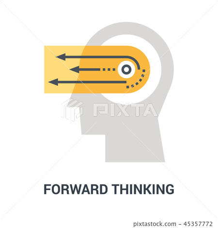 forward thinking icon concept - Stock Illustration [45357772] - PIXTA