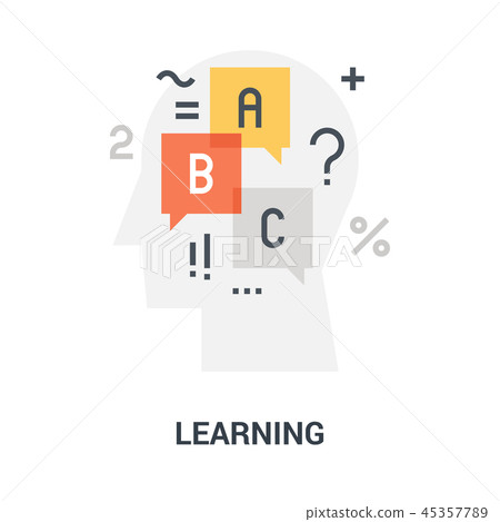 learning icon concept - Stock Illustration [45357789] - PIXTA