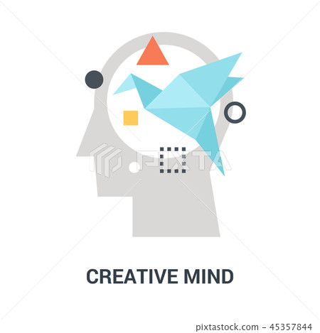 creative mind icon concept - Stock Illustration [45357844] - PIXTA