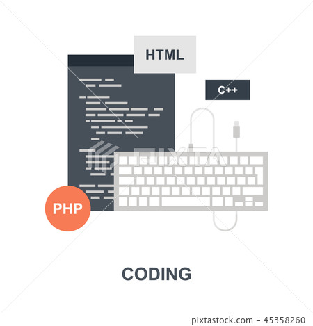 Program Coding icon concept - Stock Illustration [45358260] - PIXTA
