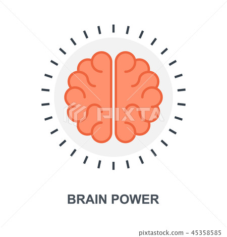 Brain Power icon concept - Stock Illustration [45358585] - PIXTA