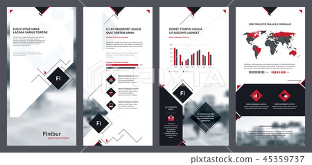 Elements of infographics for flyer template - Stock Illustration ...