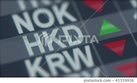 Increasing Hong Kong Dollar exchange rate... - Stock Illustration ...