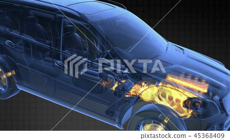 Transparent Car Rotate - Stock Illustration [45368409] - PIXTA