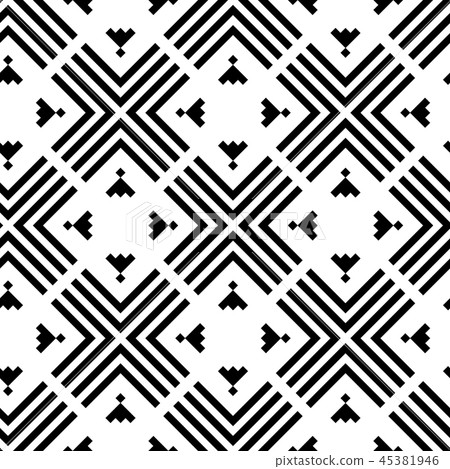 Black and white large scale vector seamless... - Stock Illustration ...