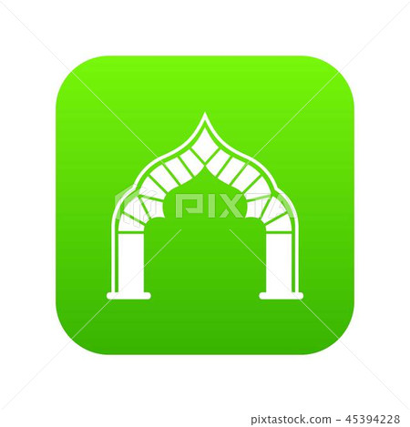 Arch icon green vector - Stock Illustration [45394228] - PIXTA