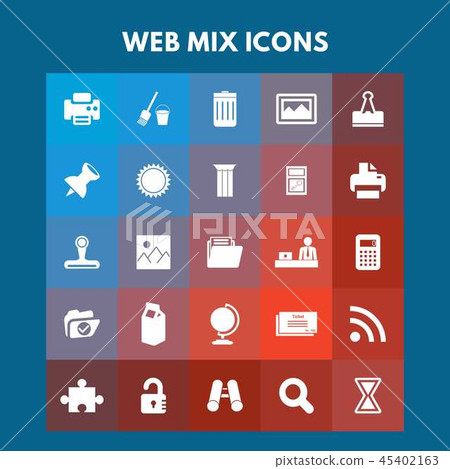 Web Mix Icons - Stock Illustration [45402163] - PIXTA