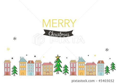 Merry christmas tree house - Stock Illustration [45403032] - PIXTA